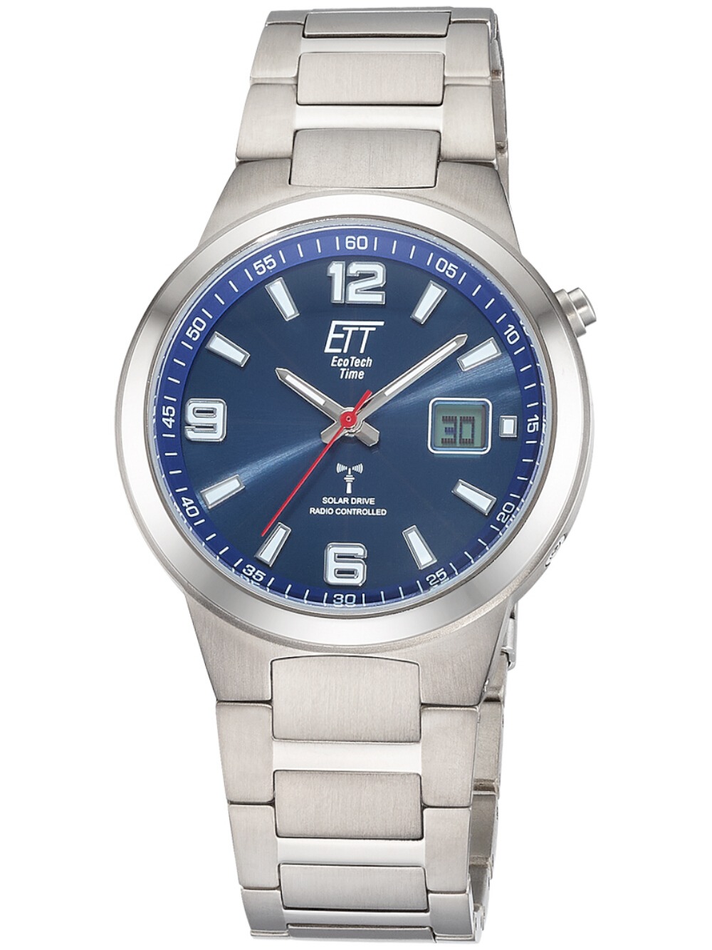 ETT Eco Tech Time EGT-11709-32M Mens Watch Radio-controlled Solar Drive ...